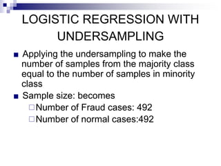 Credit Card Fraudulent Transaction Detection Research Paper | PPTX