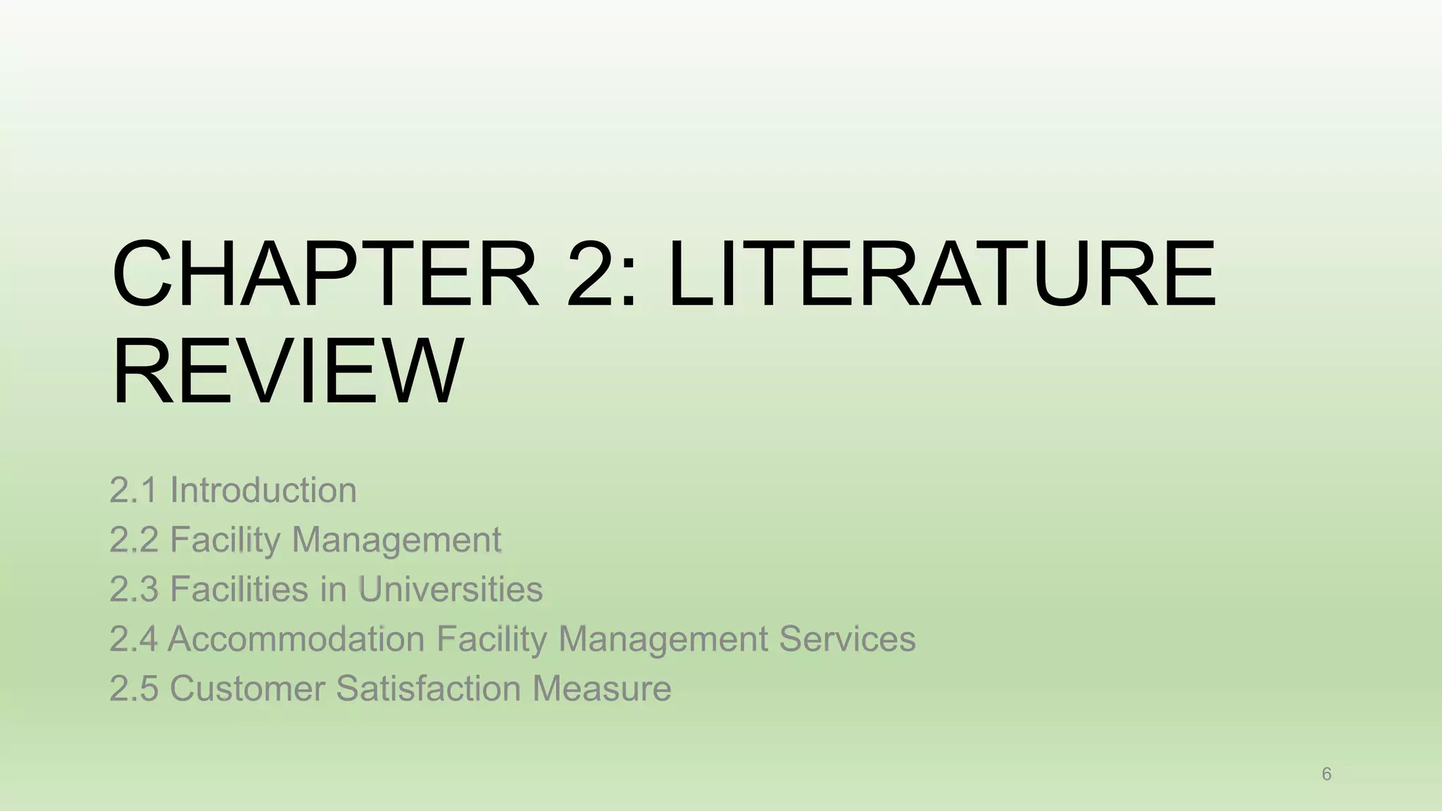 Analysis of Accommodation Facility Service Quality Aspects and Students ...