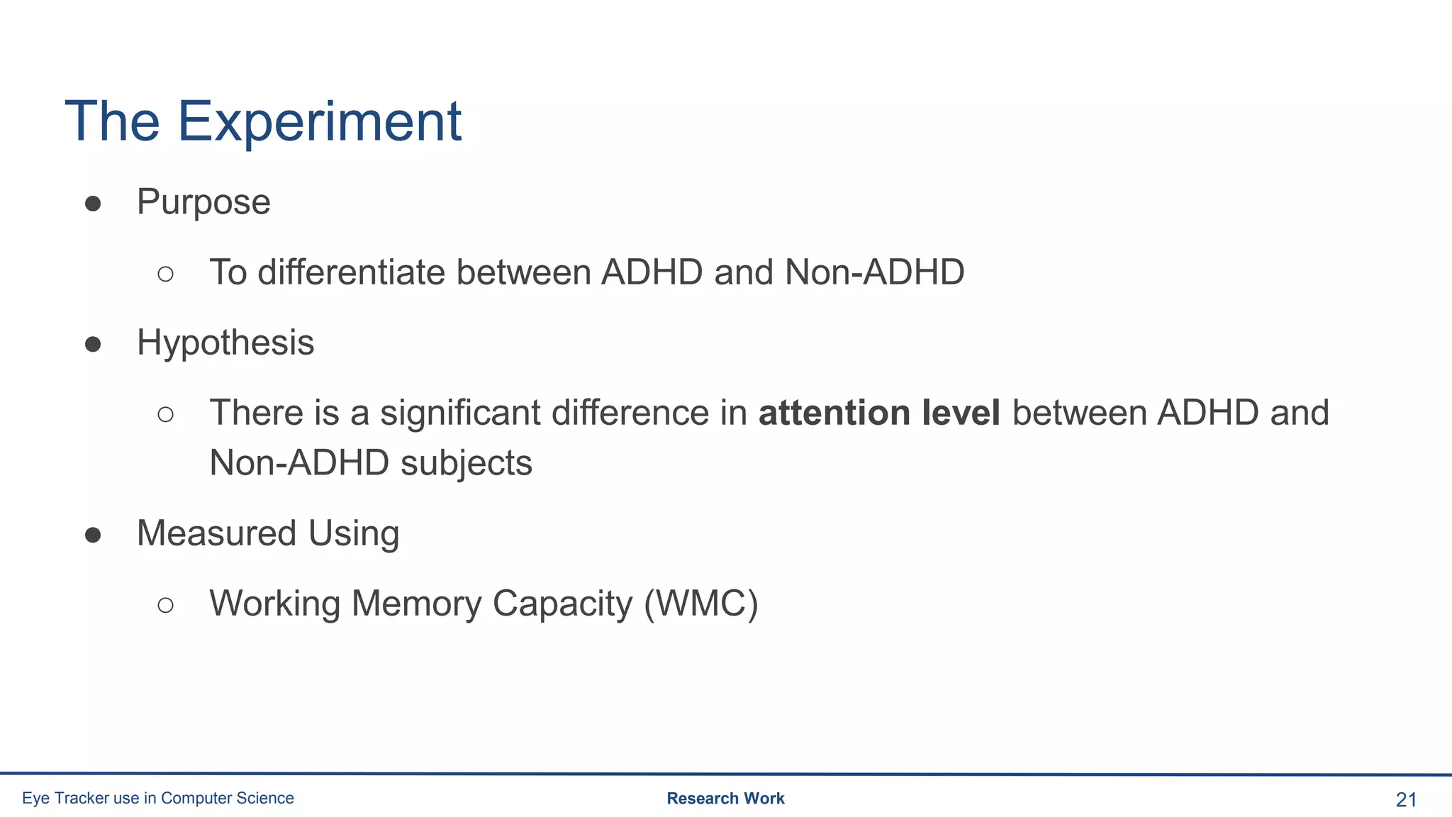 Eye Tracking for Predicting ADHD | PPTX