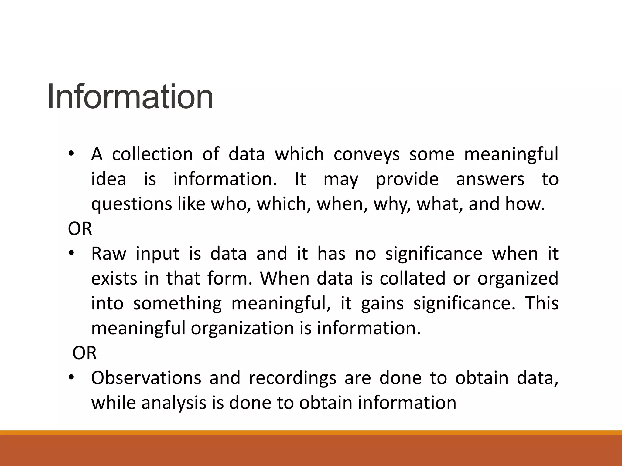 Data processing and analysis | PPTX
