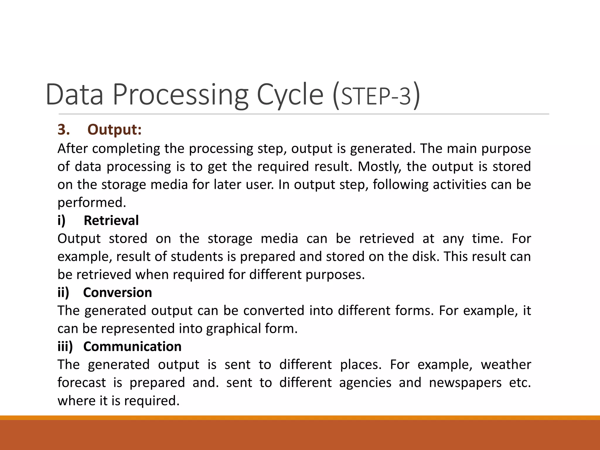 Data processing and analysis | PPTX