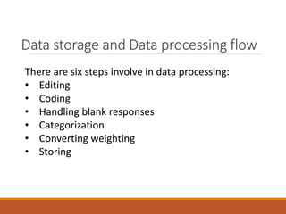 Data processing and analysis | PPTX