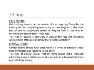 Data processing and analysis | PPTX