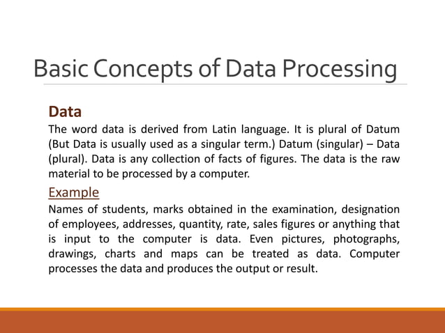 Data processing and analysis | PPTX | Data Storage and Warehousing ...