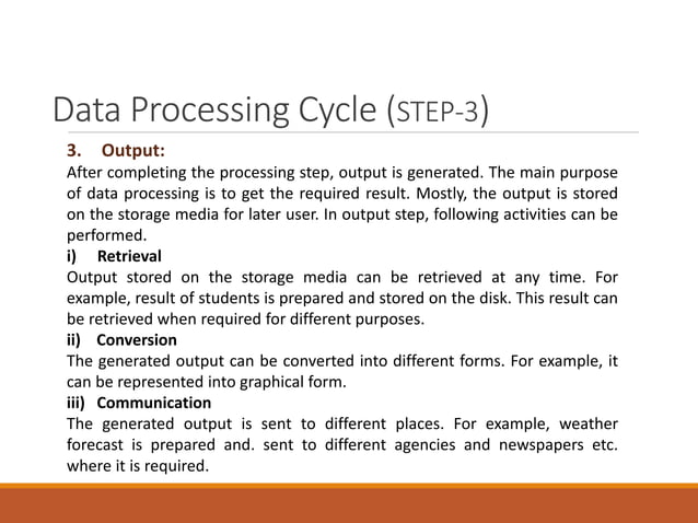 Data processing and analysis | PPTX | Data Storage and Warehousing | Computing