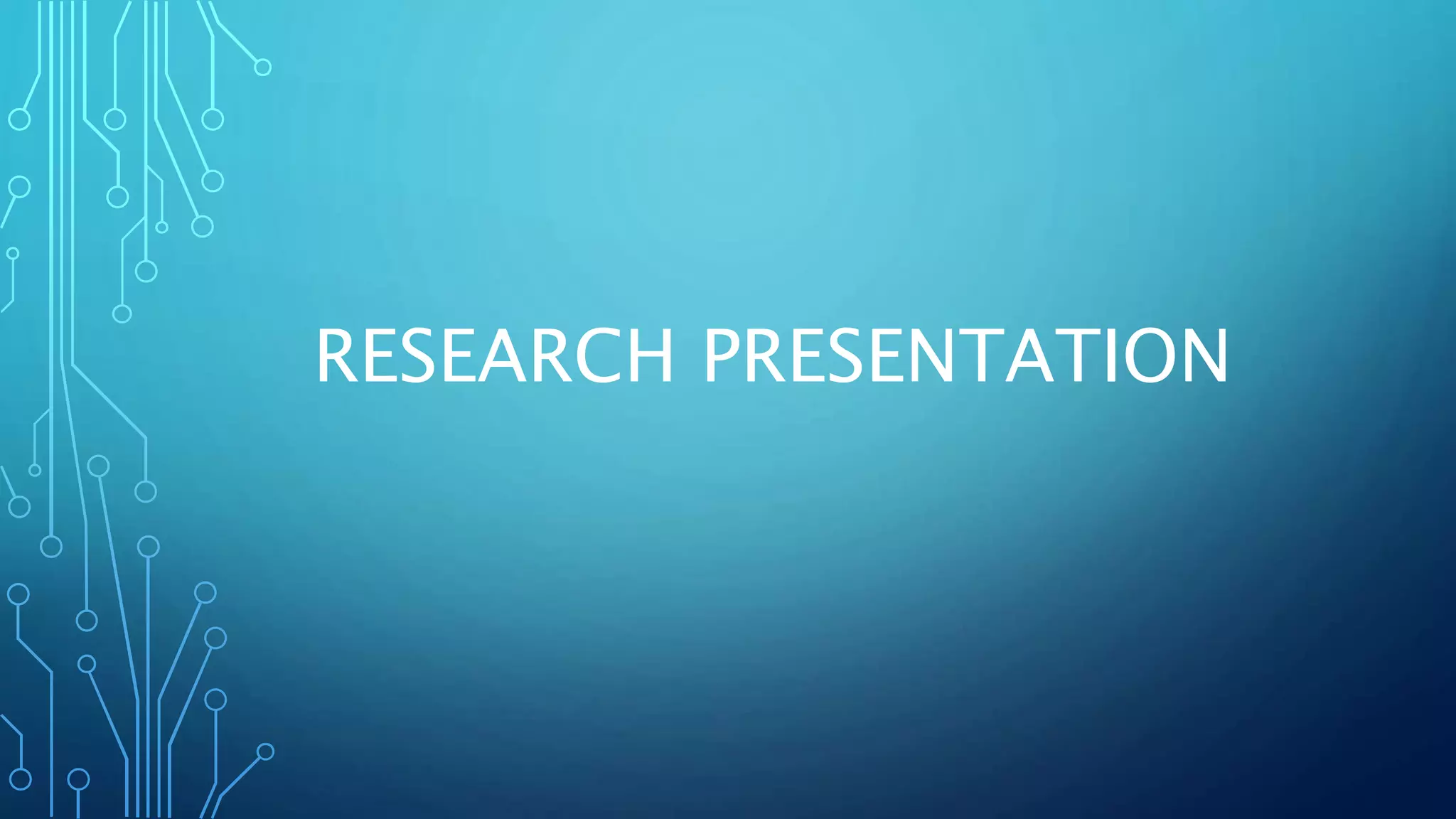 Research presentation | PPTX