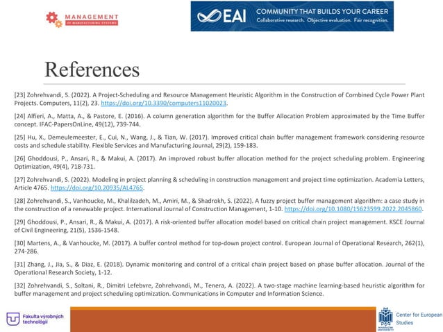A Heuristic Project Buffer Management Algorithm In The Scheduling Phase