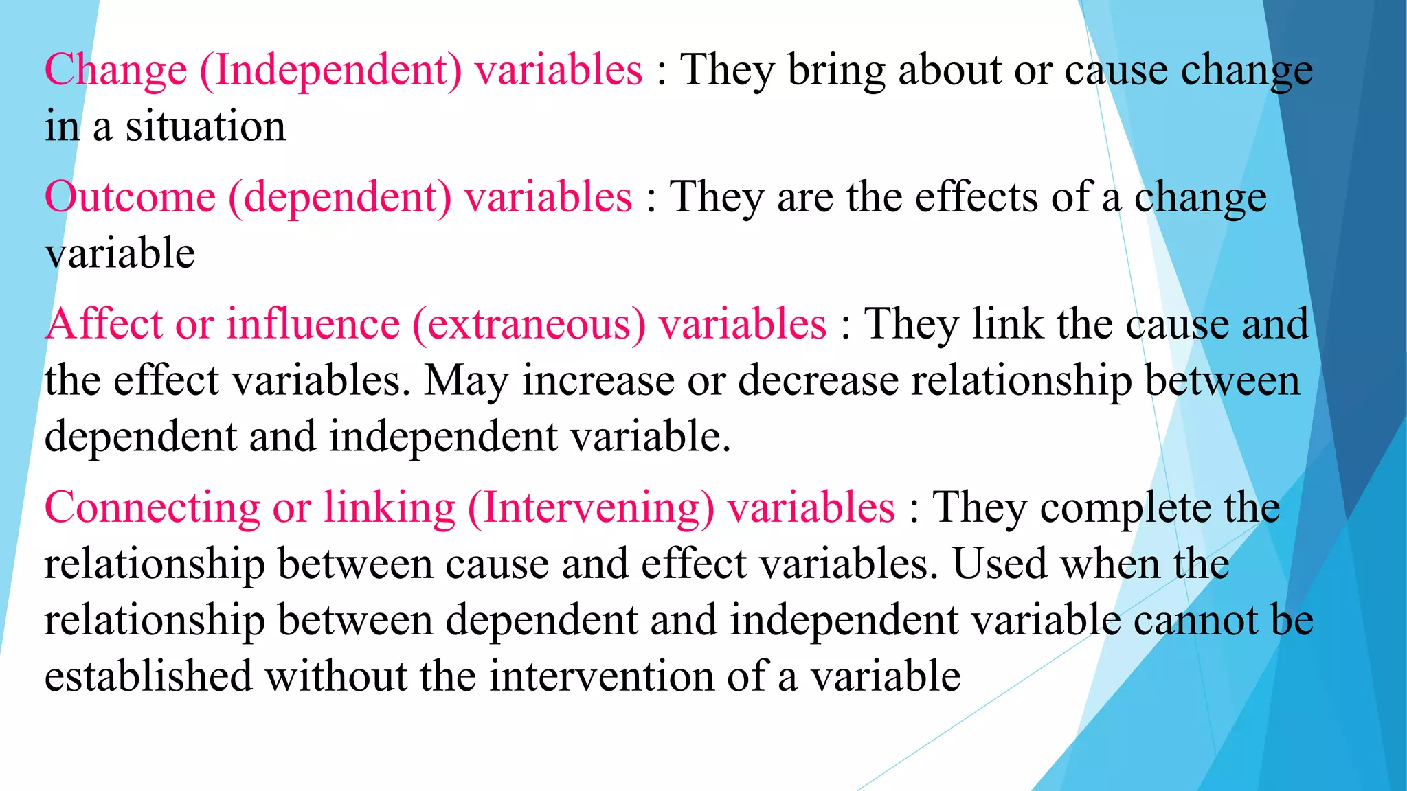 Research design and variables | PPTX