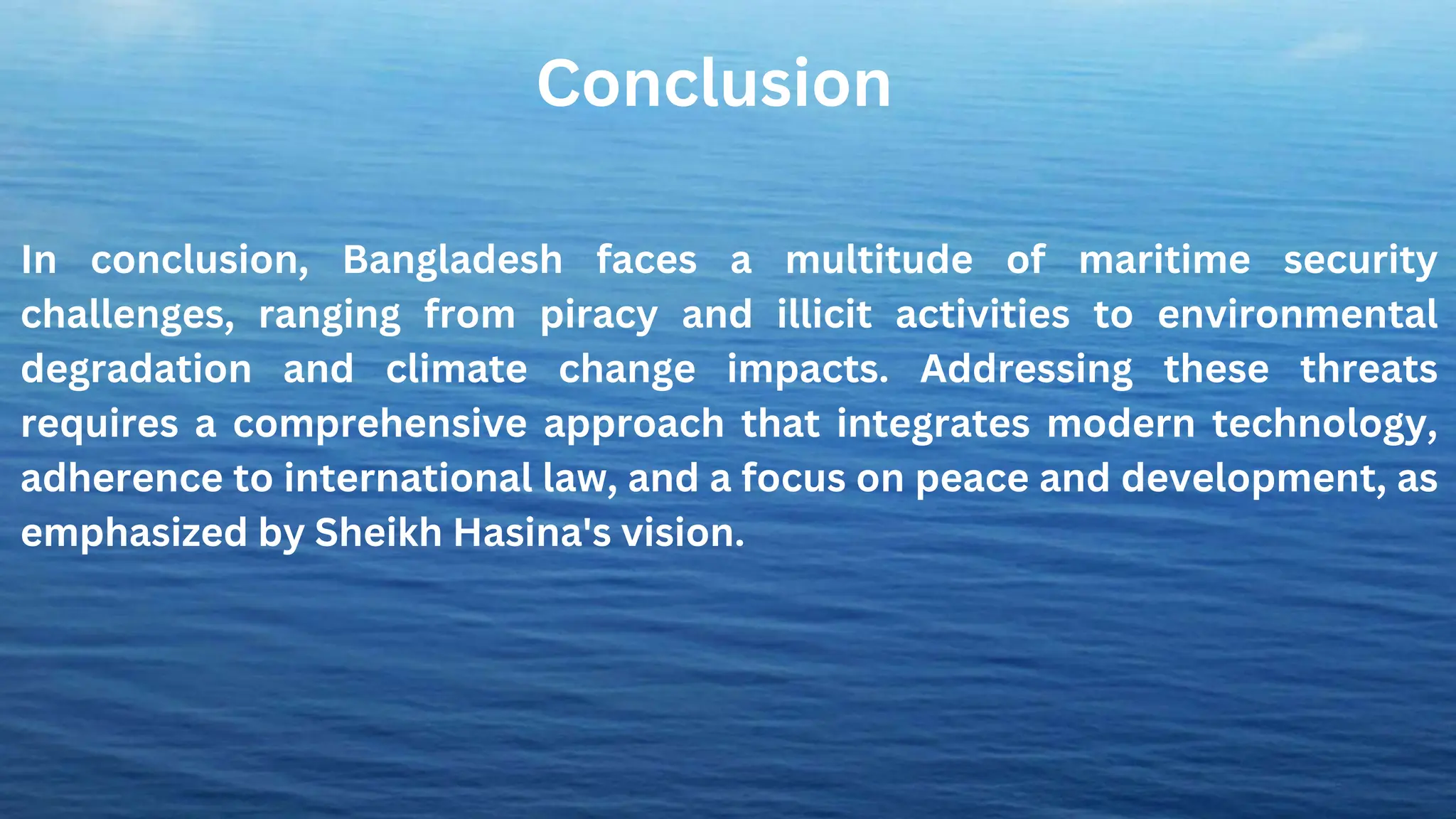 Contemporary Maritime Security Threats: Bangladesh Perspective | PPTX