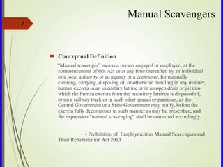 Manual Scavengers and their health | PPTX