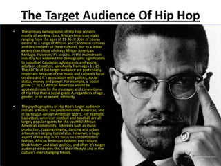 Research presentation hip hop | PPT