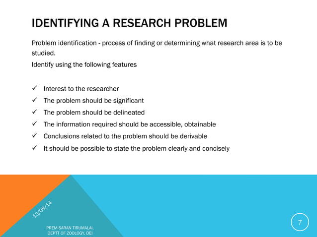 Research problem | PPT