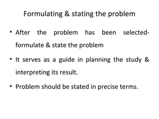 Research problem | PPT