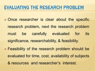 Research problem | PPTX | Science