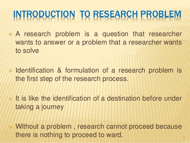 Research problem