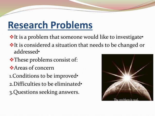 educational Research problem:- formulation of a research problem ... educational Research problem:- formulation of a research problem ...