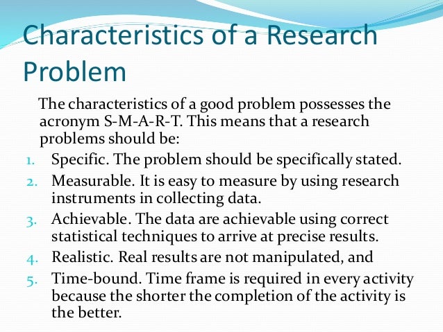 Research problem