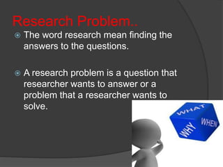 Research problem | PPTX | Science
