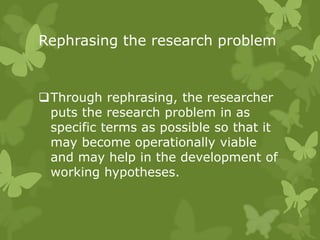 Research problem | PPTX