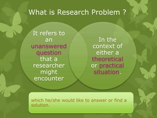 Research problem | PPTX