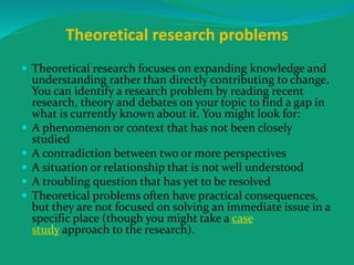 Research problem | PPTX