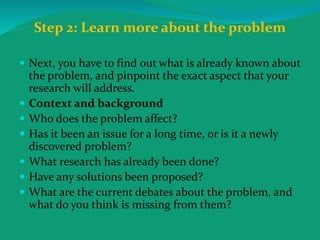 Research problem | PPTX