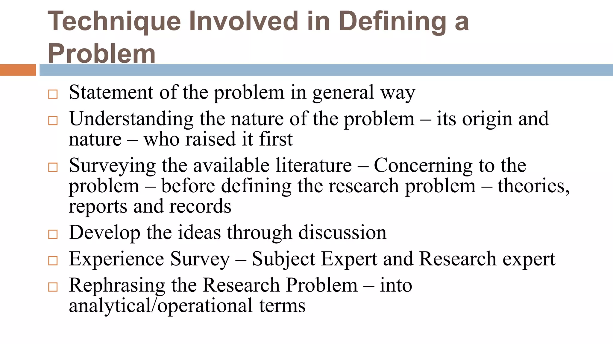 Formulation of Research Problem - Meaning, Definition, Components ...