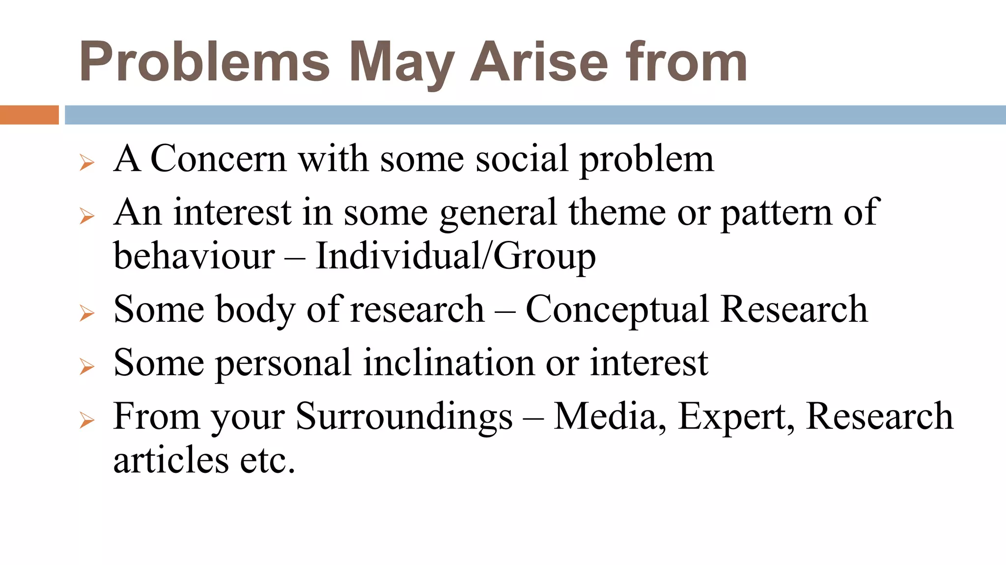 Formulation of Research Problem - Meaning, Definition, Components ...