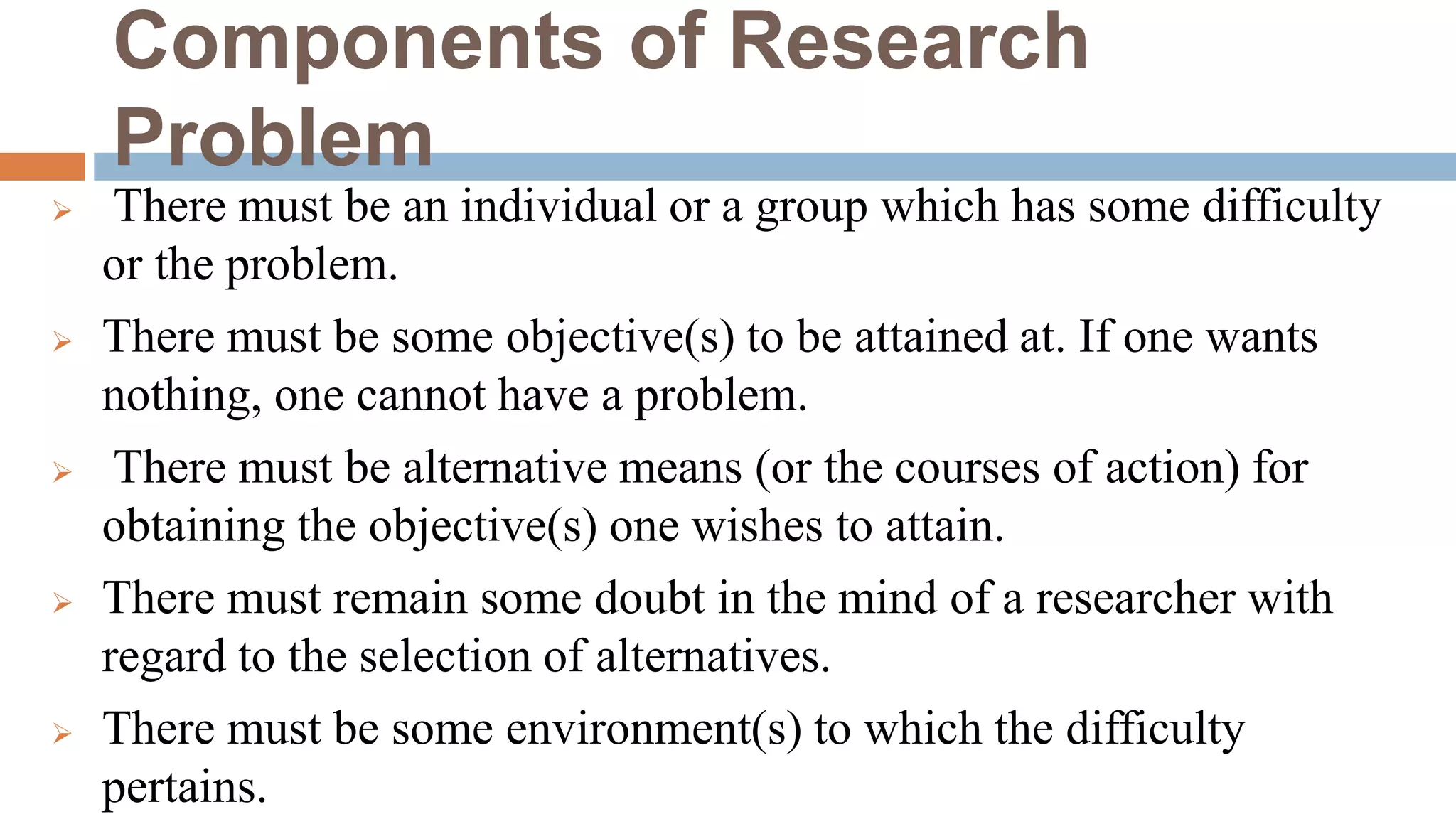 Formulation of Research Problem - Meaning, Definition, Components ...