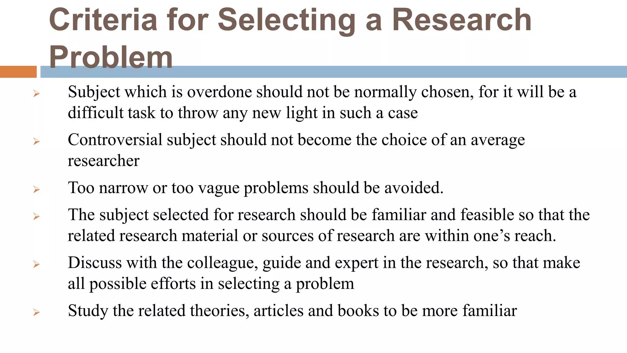 Formulation of Research Problem - Meaning, Definition, Components ...