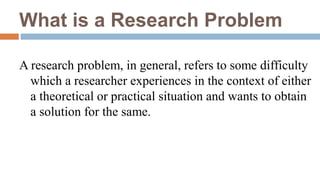 Formulation of Research Problem - Meaning, Definition, Components ...