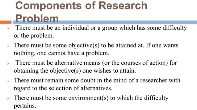Formulation of Research Problem - Meaning, Definition, Components ...