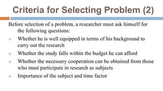 Formulation of Research Problem - Meaning, Definition, Components ...