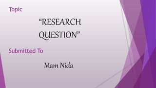 Research problem | PPTX