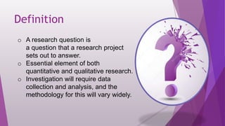 Research problem | PPTX | Science