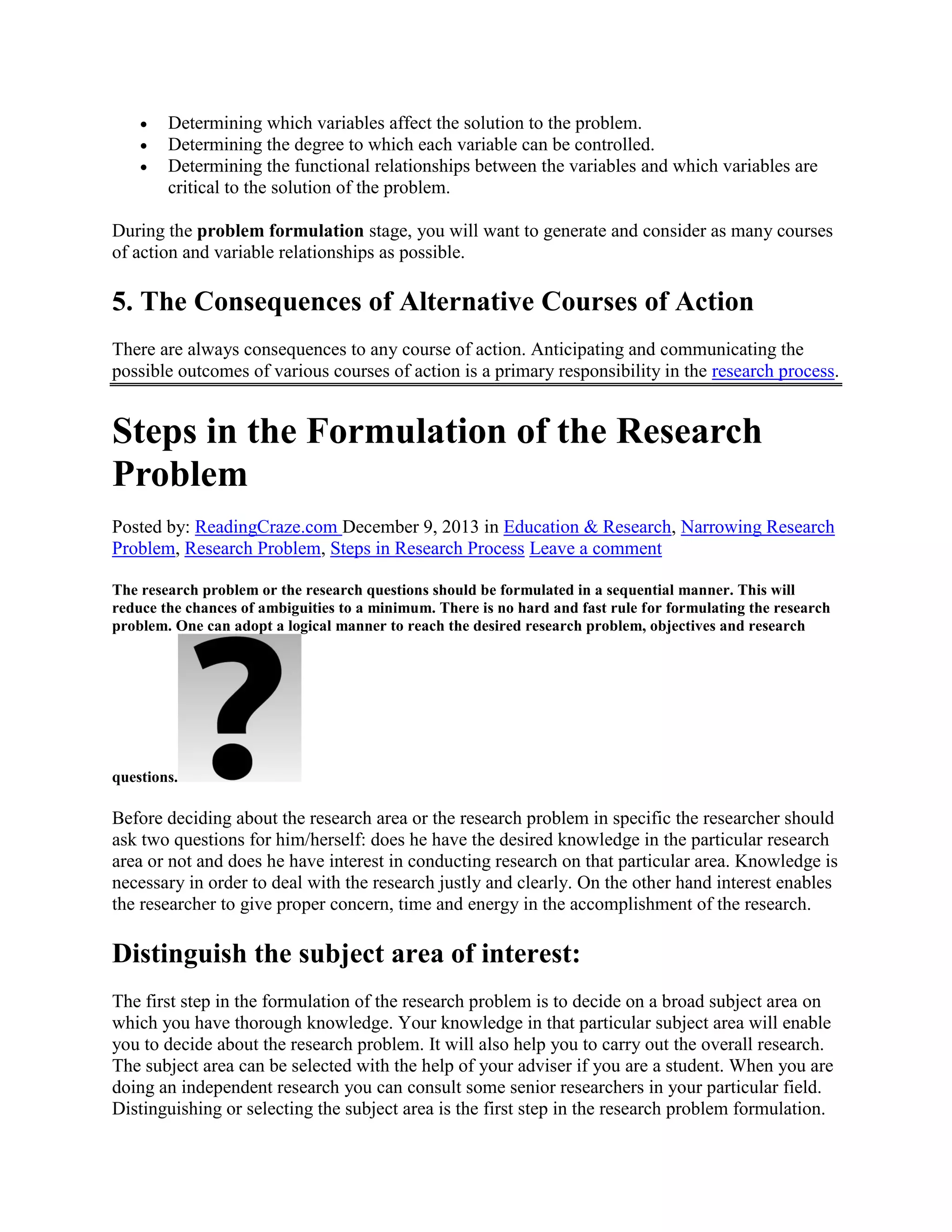 Research problem copy | PDF