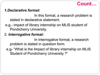 Research problem | PPTX