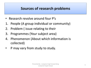 Research problem, | PPTX