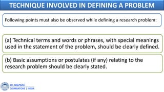Techniques involved in Defining a problem | PPT