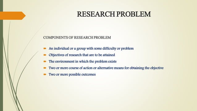 Research problem | PPT