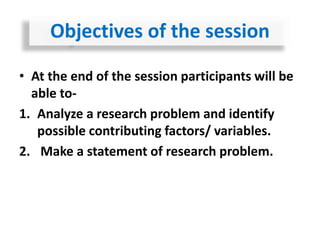 Research problem analysis final | PPT