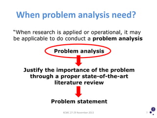 Research problem analysis final | PPT