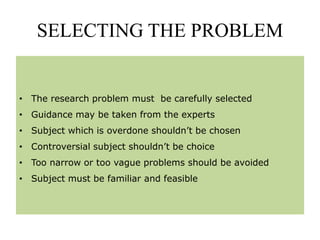 Research problem & design | PPT