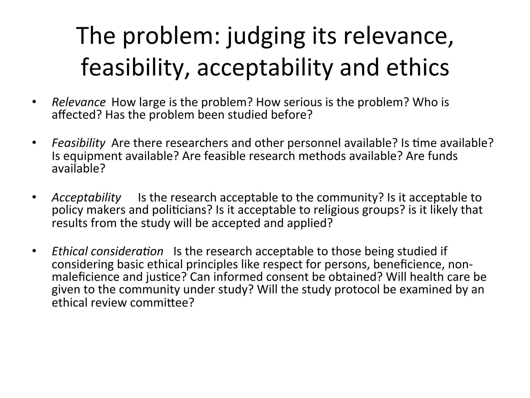 Research problem formulation - Jan 2017 | PPT