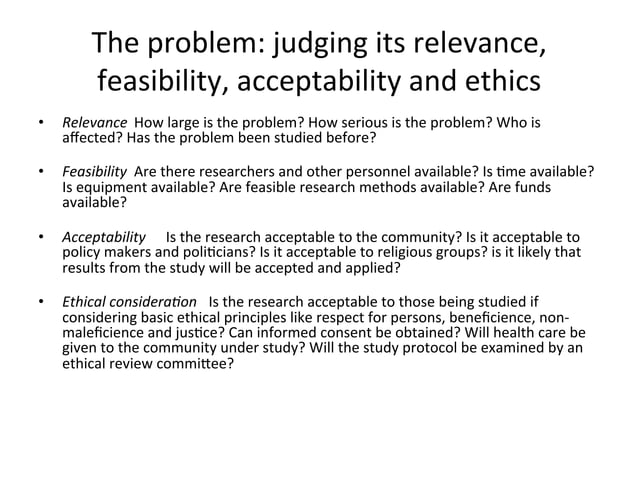 Research problem formulation - Jan 2017 | PPT