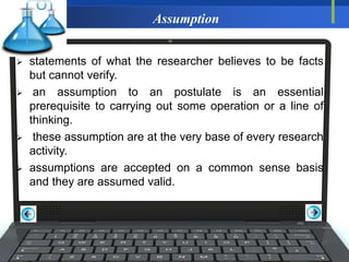Research Problem, Hypothesis and the Conceptual Model | PPTX