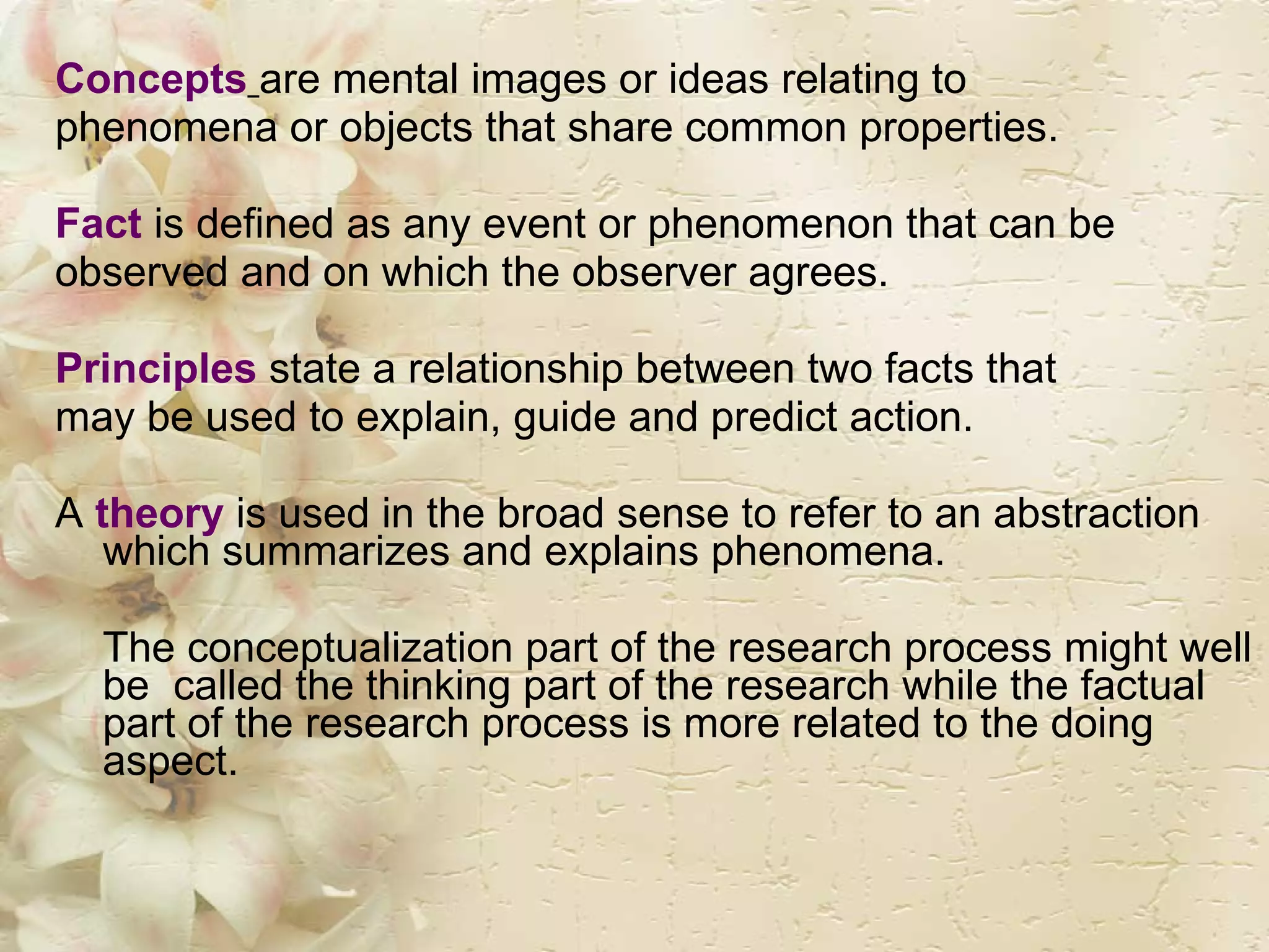Research problem, hypothesis & conceptual framework | PPT
