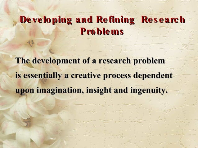 Research problem, hypothesis & conceptual framework | PPT