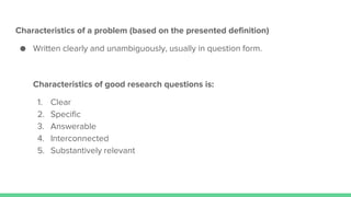 Research Problem, Hypothesis & ROL.pptx