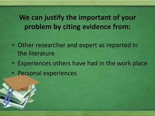 Research problem, Metodologi Pendidikan | PPT